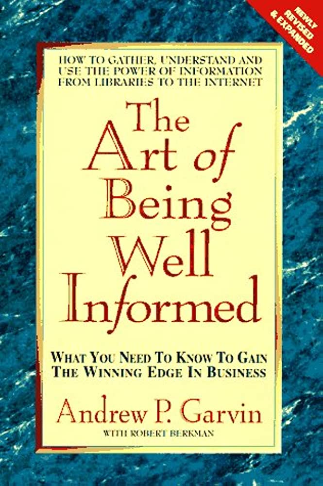 THE ART OF BEING WELL INFORMED – Vanguard Books